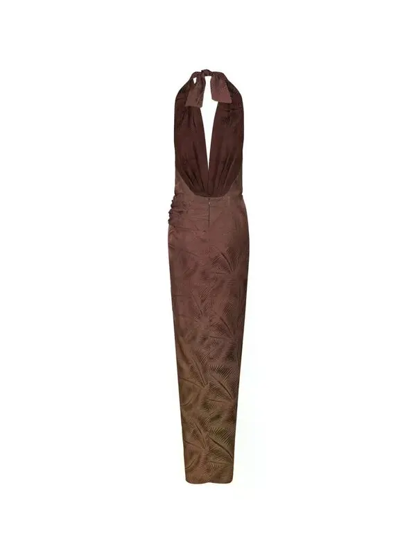 Johanna Ortiz Palm Pattern Maxi Dress