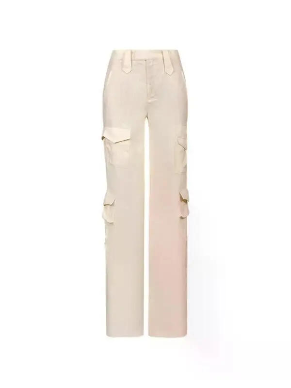 Johanna Ortiz Linen Cargo Trousers - Neutrals