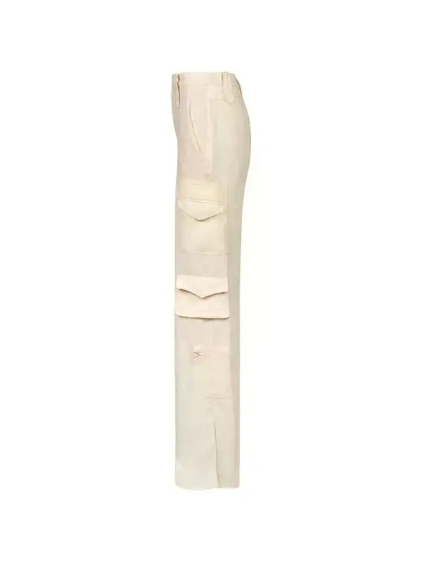 Johanna Ortiz Linen Cargo Trousers