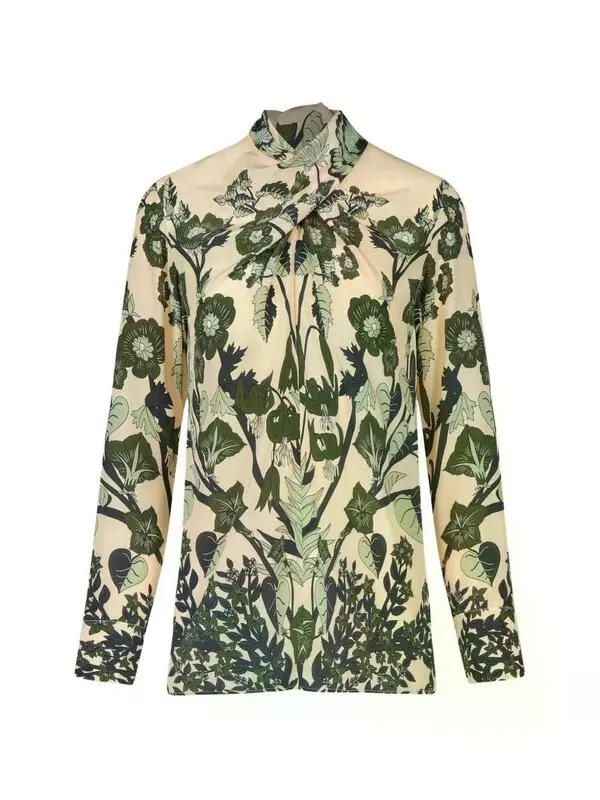 Johanna Ortiz Heavenly Garden Floral-pattern Silk Top