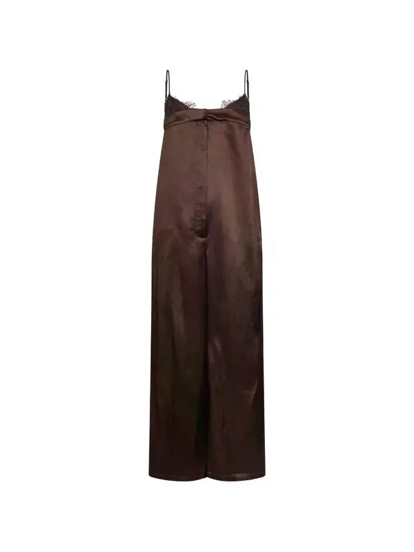 Liu Jo Lace Trim Jumpsuit - Brown