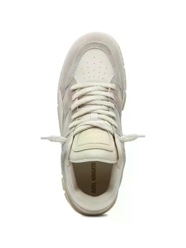Axel Arigato Area Lo Suede-paneled Sneakers - Neutrals