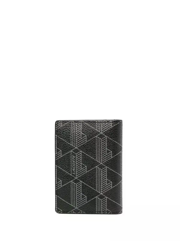 Lacoste Logo-plaque Bi-fold Design Wallet - Grey