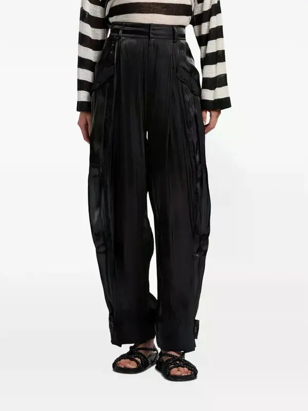 Ralph Lauren Sonya Buttoned High-rise Trousers