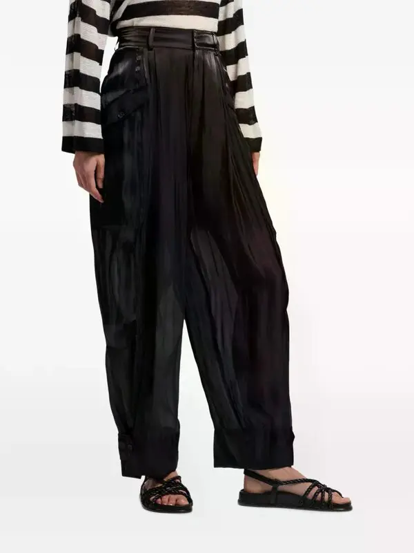 Ralph Lauren Sonya Buttoned High-rise Trousers