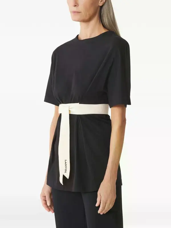 LANVIN Tie Detail Top