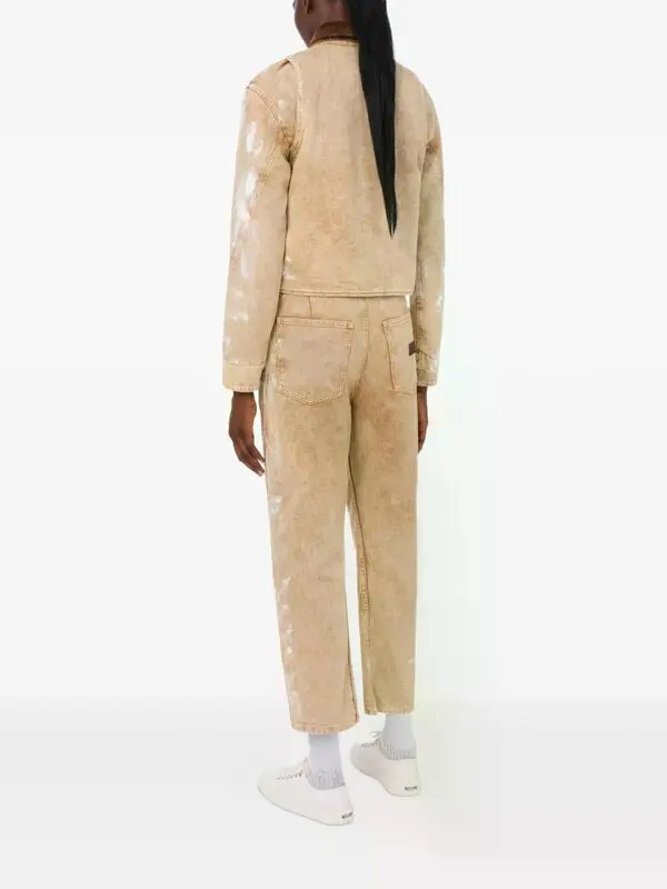 Moschino Splatter-effect Corduroy-collar Cotton Jacket