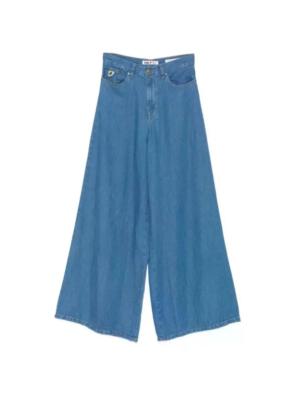 LOIS Marlene Logo-patch Jeans - Blue
