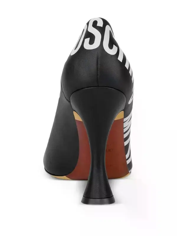 Moschino Print Sculptural Heel Pumps