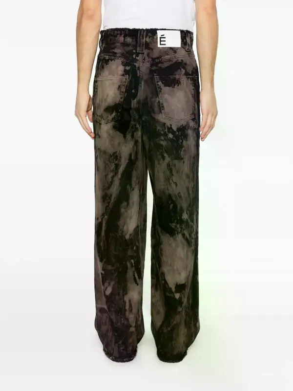 Études Studio Logo-patch Bleach Effect Jeans