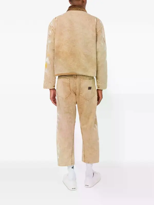 Moschino Paint-splatter Corduroy-collar Jacket