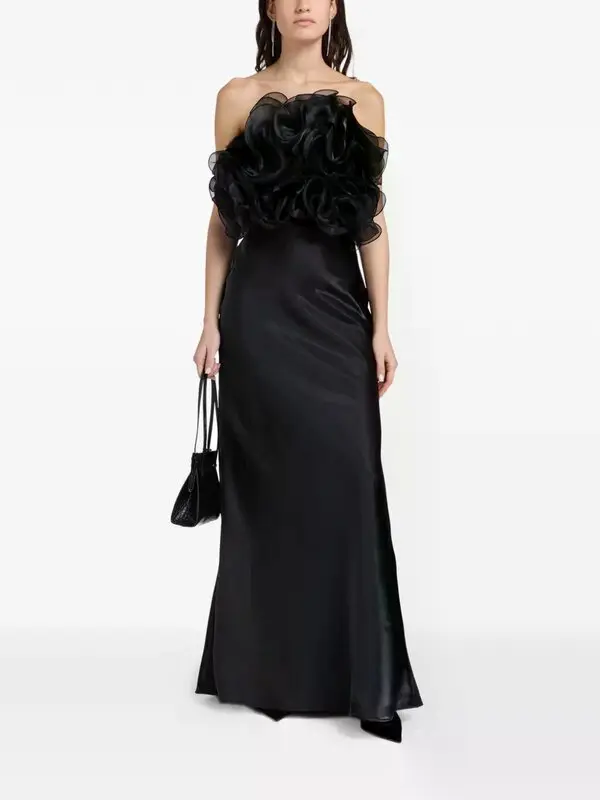 L'IDEE Strapless Ruffled Top