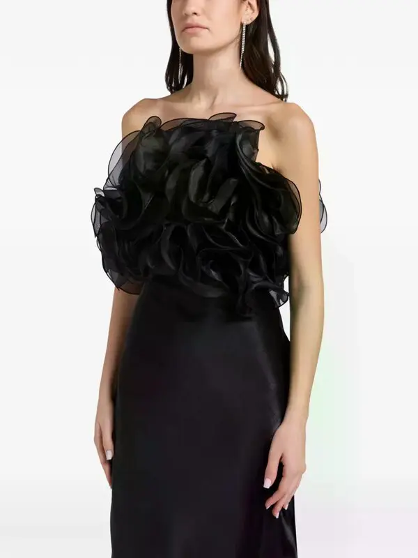 L'IDEE Strapless Ruffled Top