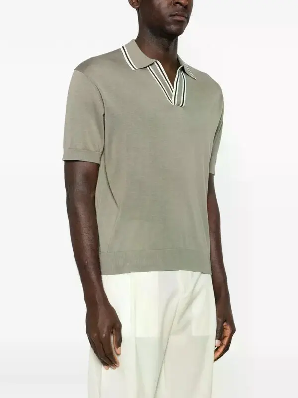 PAOLO PECORA V-neck T-shirt - Brown
