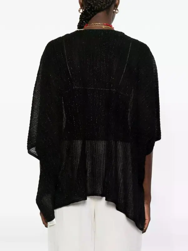 Momoni Open-front Jacket With Short Sleeves