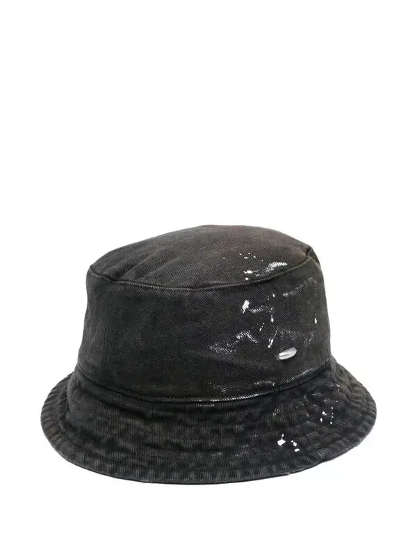 Our Legacy Paint-splatter Bucket Hat - Black