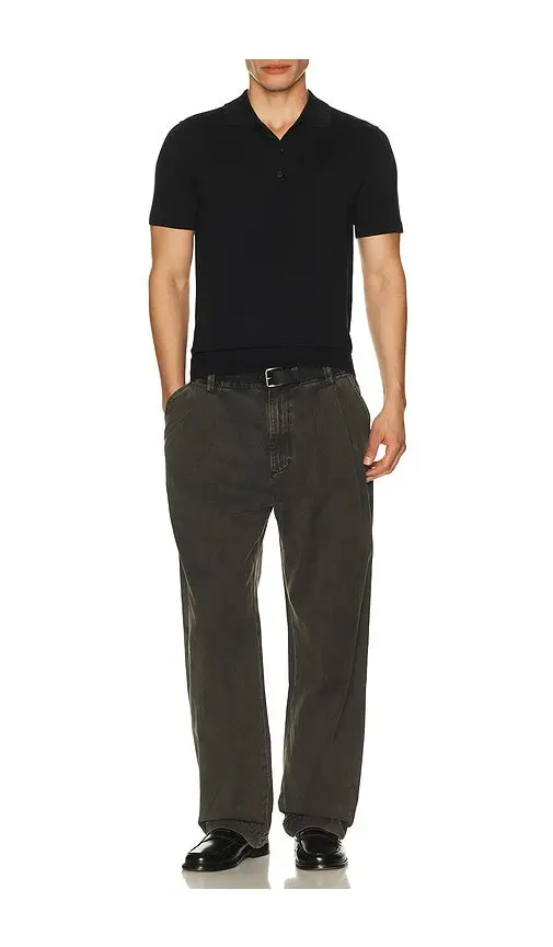 NILI LOTAN Bryce Polo Sweater In . Also - Blue