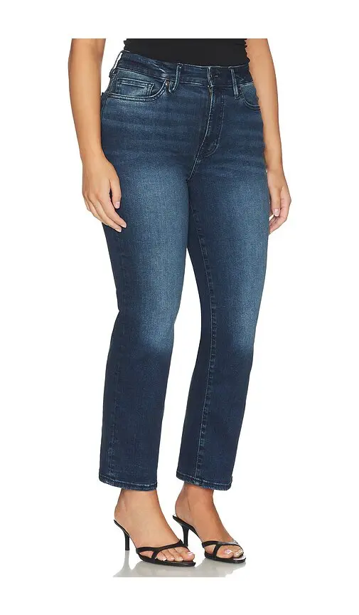 Good American Always Fits Good Legs Straight Jeans