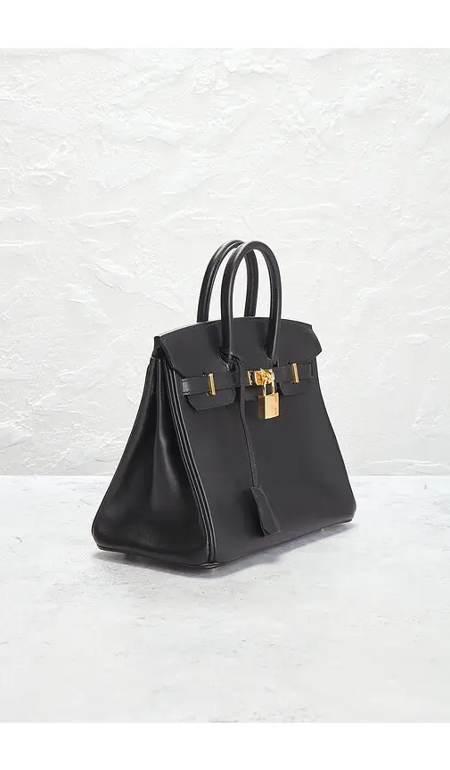 FWRD RENEW Hermes Swift Birkin 25 Handbag - Black