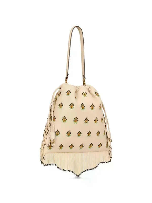 Etro Medium Kalispera Tote Bag With Floral Embroidery
