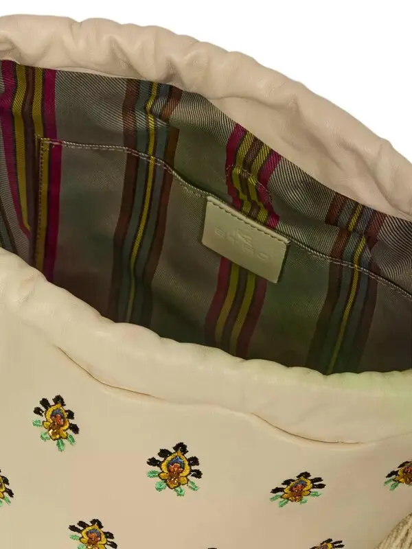 Etro Medium Kalispera Tote Bag With Floral Embroidery