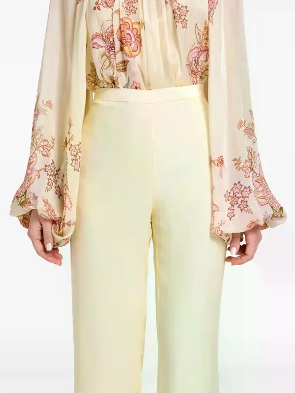 Hemant & Nandita Riah Floral Print Flared-leg Trousers
