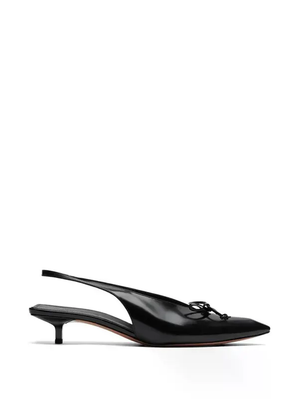Jacquemus Bow Detail Slingback Pumps - Black