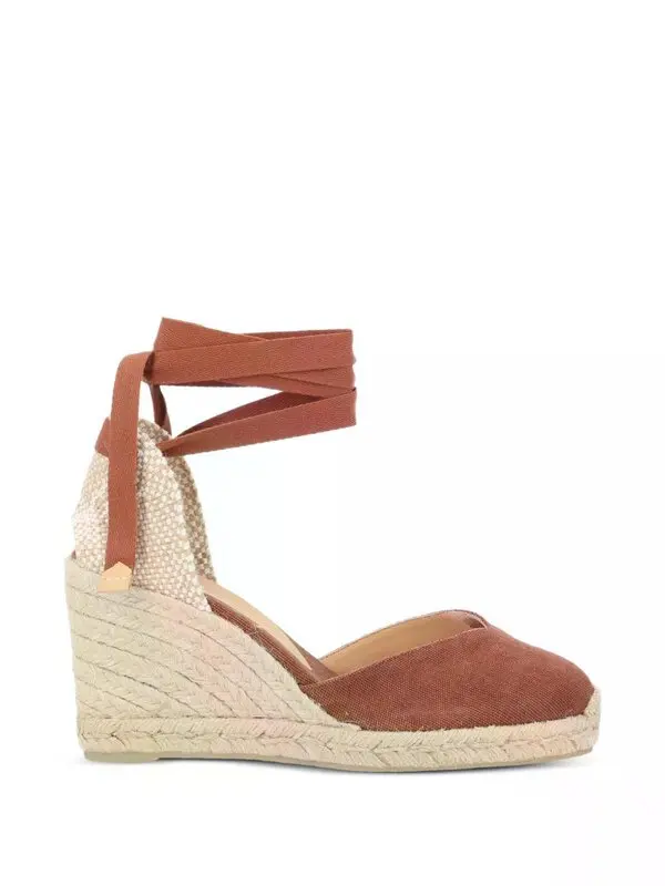 CastaÑer Chiara Wraparound Heeled Espadrilles - Brown