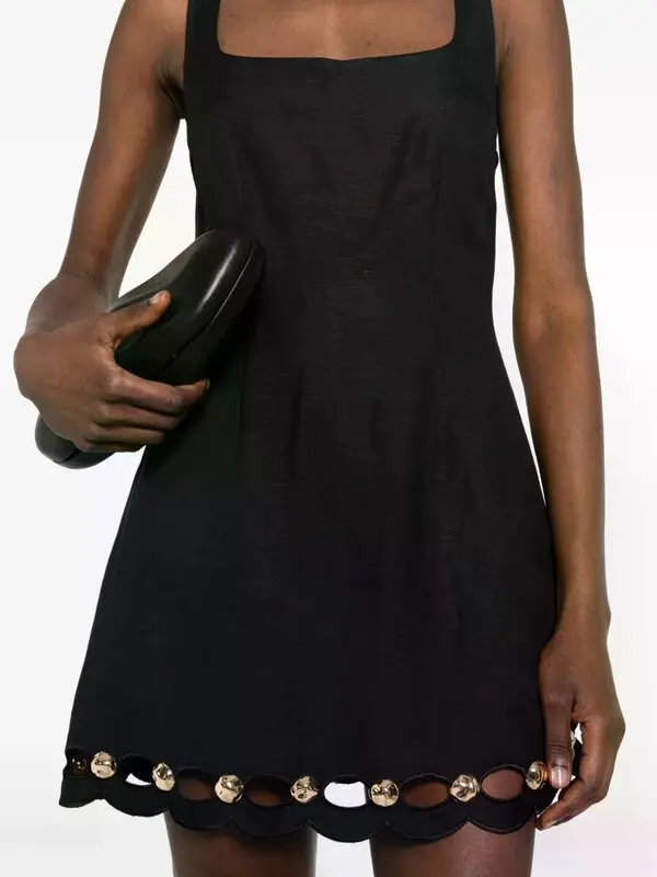 Simkhai Scallop-trim Mini Dress