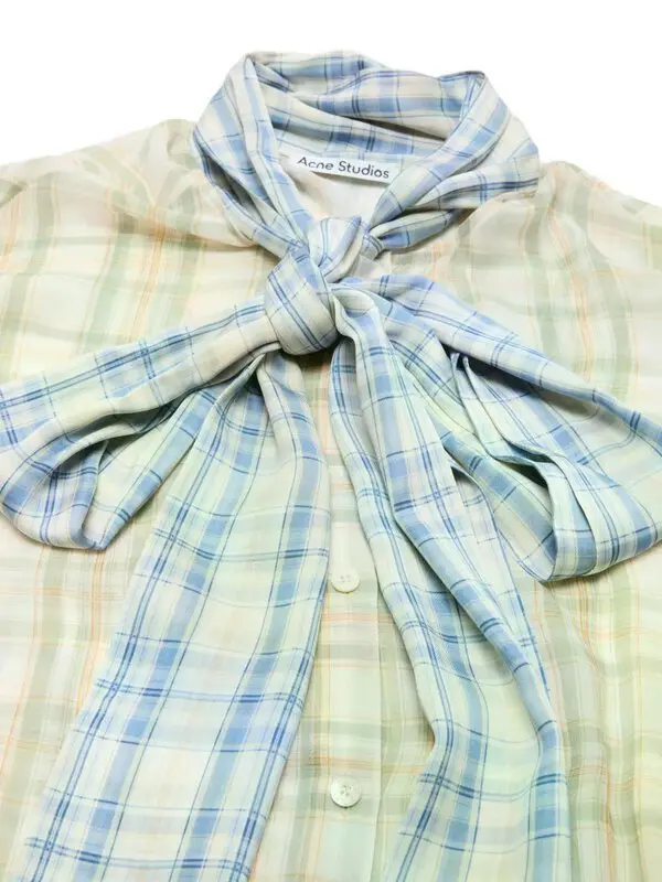 Acne Studios Silk Blouse With Scarf