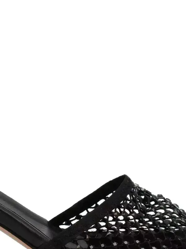 ALYSI Net Detail Stiletto Mules