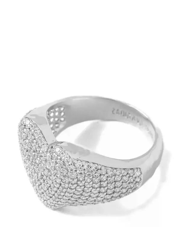 Zadig&Voltaire Heartbreaker Ring With Pave Rhinestones