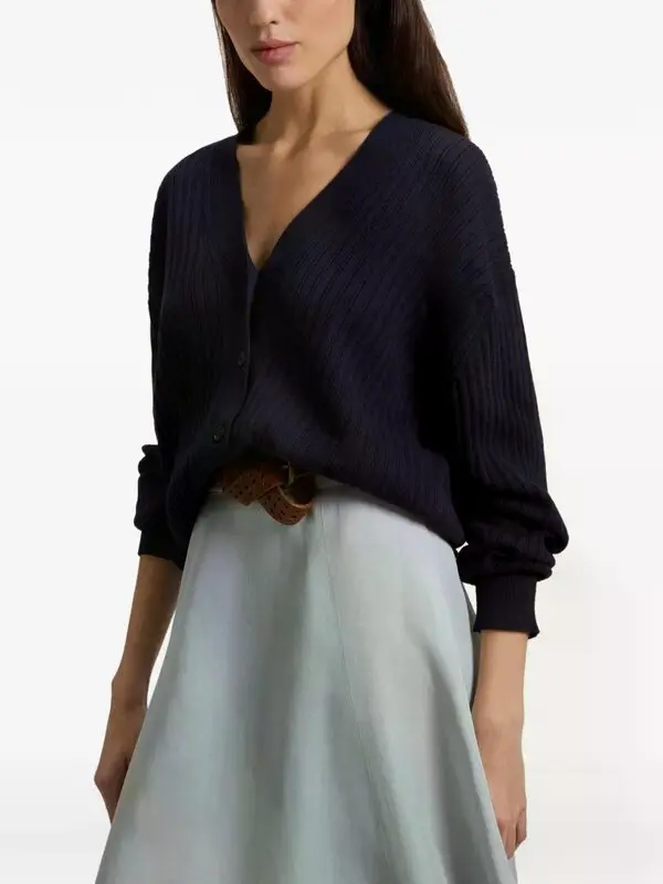Woolrich V-neck Ribbed Cardigan