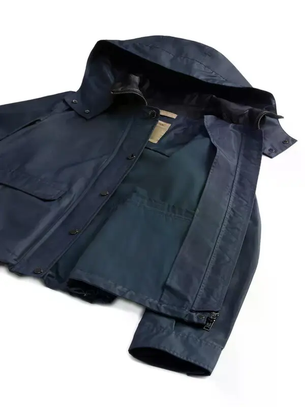 Woolrich Dundee Superwax Jacket With Removable Hood