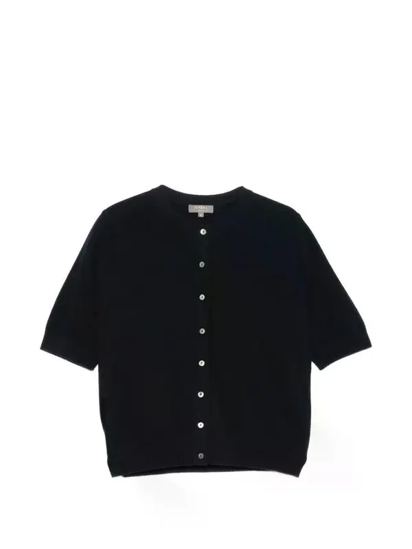 N.peal Cashmere Short-sleeves Cardigan - Blue