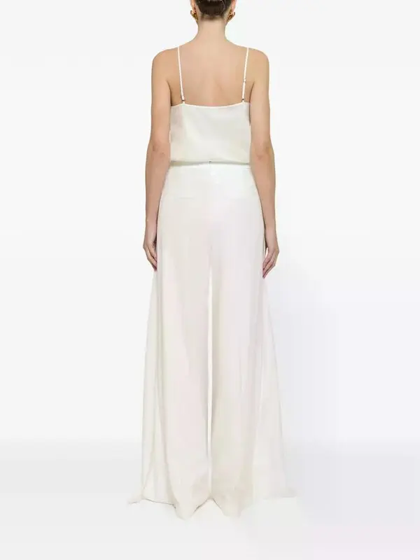 NISSA Lace-panel Viscose Camisole