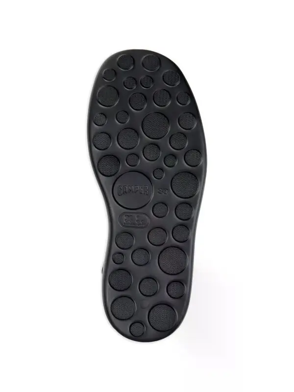 Camper Pelotas Flota Up Leather Platform Sandals - Black