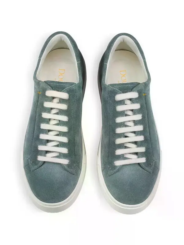 DOUCAL'S Suede Lace-up Sneakers - Blue