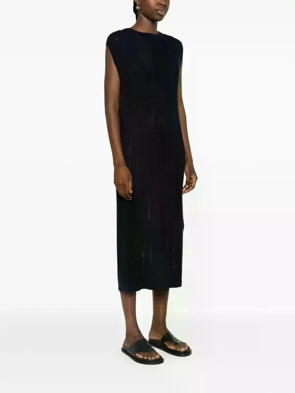 Eric Bompard Knitted Midi Dress - Blue