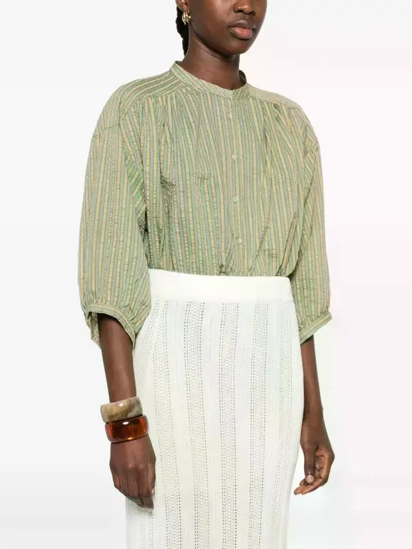 Eric Bompard Pointelle Knit Elasticated Waist Skirt - Neutrals