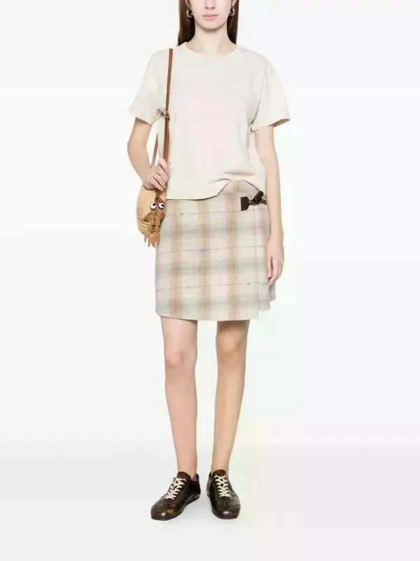 A.p.c. Off-white Crewneck Logo T-shirt