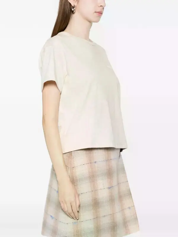 A.p.c. Off-white Crewneck Logo T-shirt