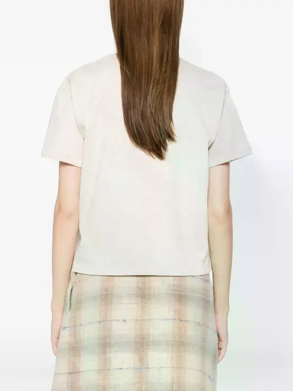 A.p.c. Off-white Crewneck Logo T-shirt