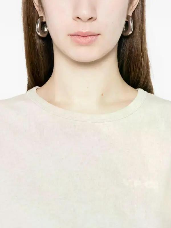 A.p.c. Off-white Crewneck Logo T-shirt