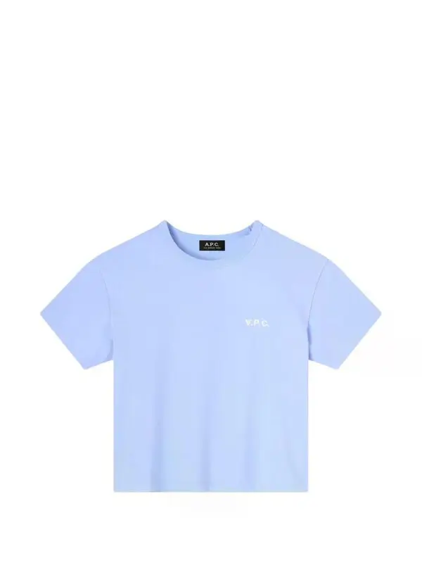 A.p.c. Off-white Crewneck Logo T-shirt - Neutrals