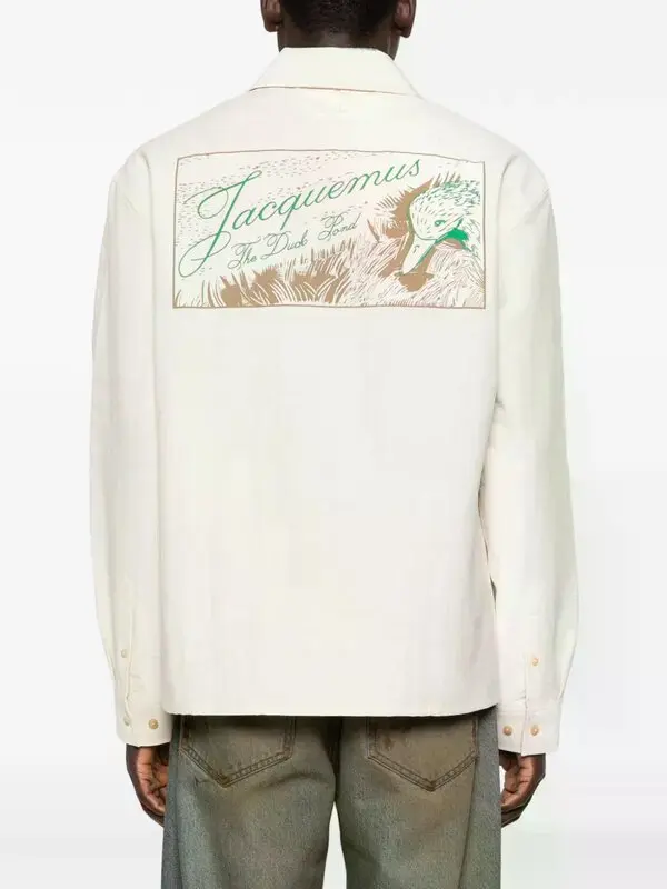 Jacquemus The Mecano Zip-up Shirt - Neutrals
