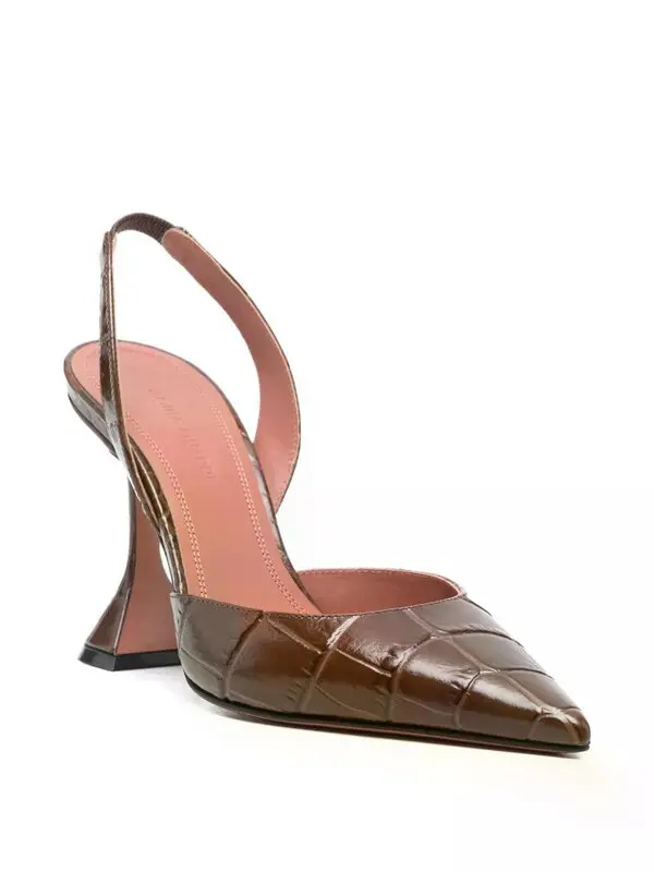 Amina Muaddi Holli Slingback Pumps