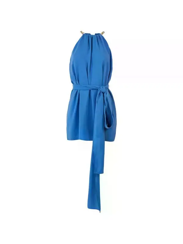 Carolina Herrera Chain-strap Halterneck Top - Blue