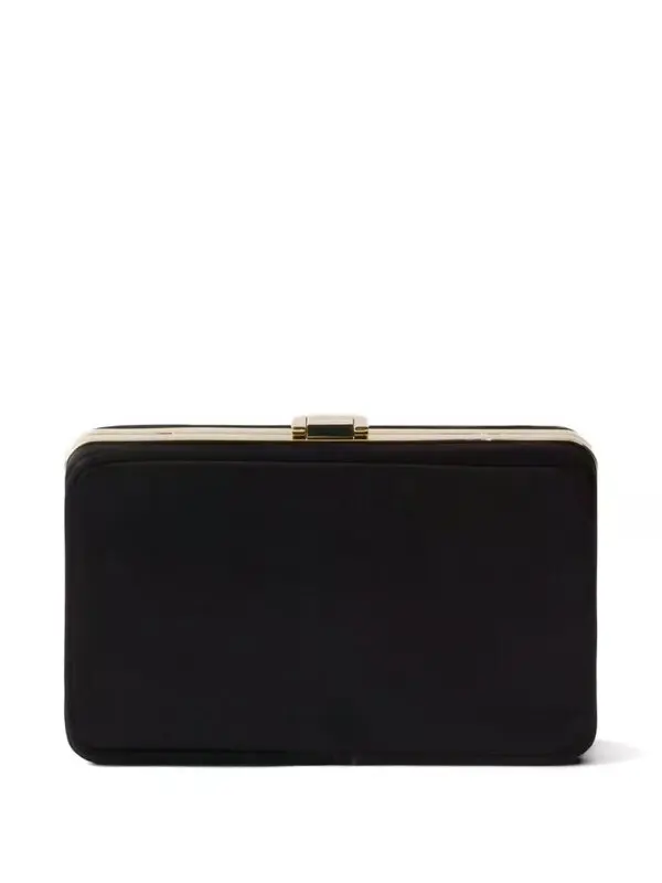 Prada Satin Mini Clutch With Shoulder Strap