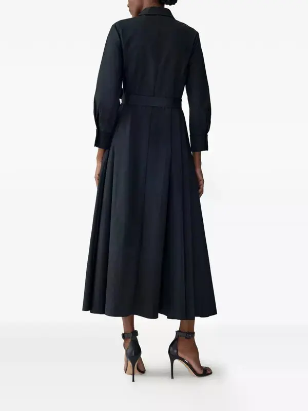Carolina Herrera Embroidered Shirt Dress - Black